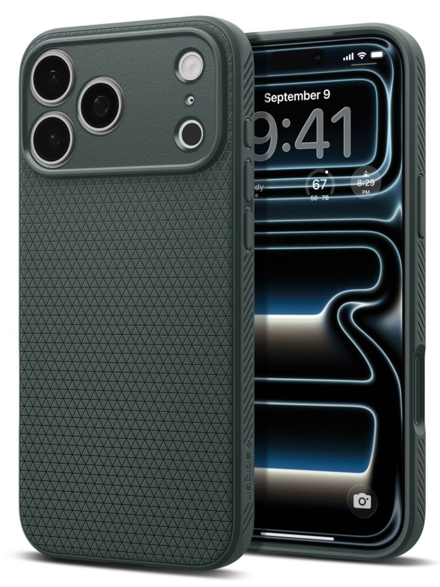 Чехол Spigen на iPhone 17 Pro / 18 Pro, Liquid Air (ACS12151), противоударный, бортики для защиты камеры и дисплея