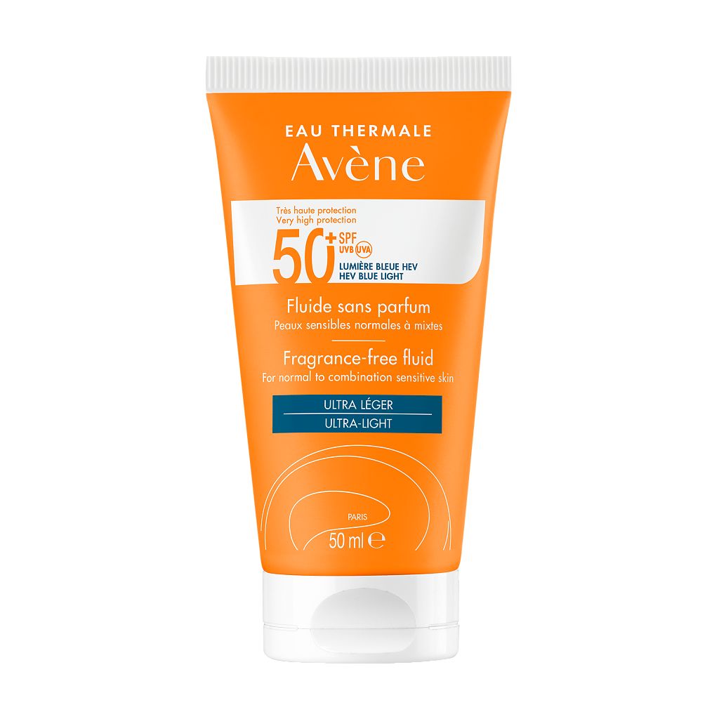 AVENE Солнцезащитный Флюид без отдушек SPF 50+ 50мл