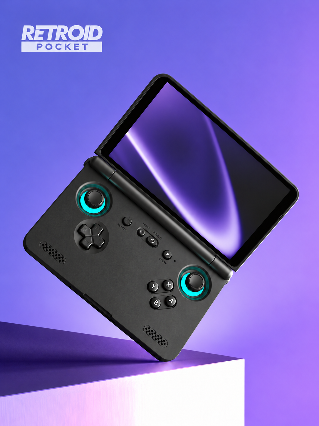 Retroid Pocket Flip 2, черная портативная игровая консоль 8+128 ГБ, AMOLED 5,5″, Snapdragon 865, 5000 мА·ч, Android 13