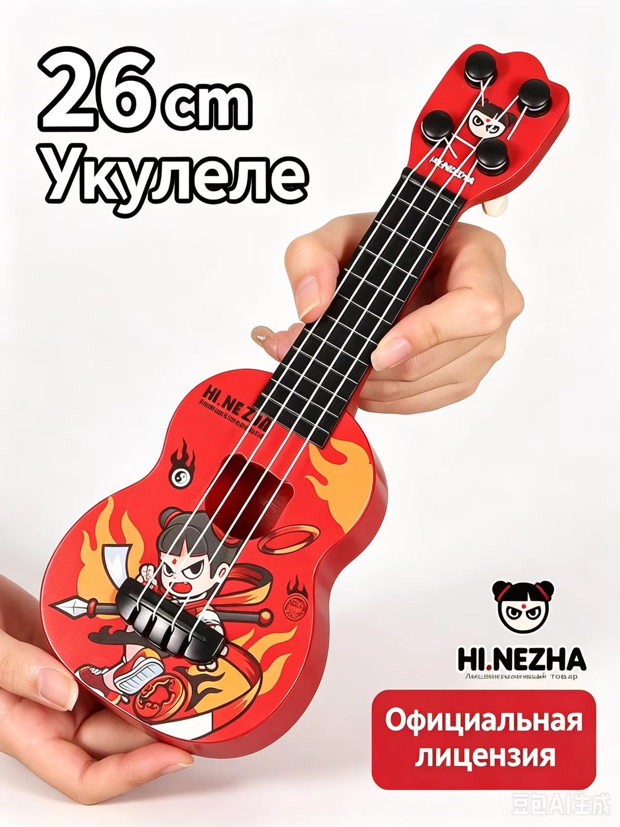 Музыкальный инструмент "Матрёшка", балалайка, для детей и малышей, развивающая