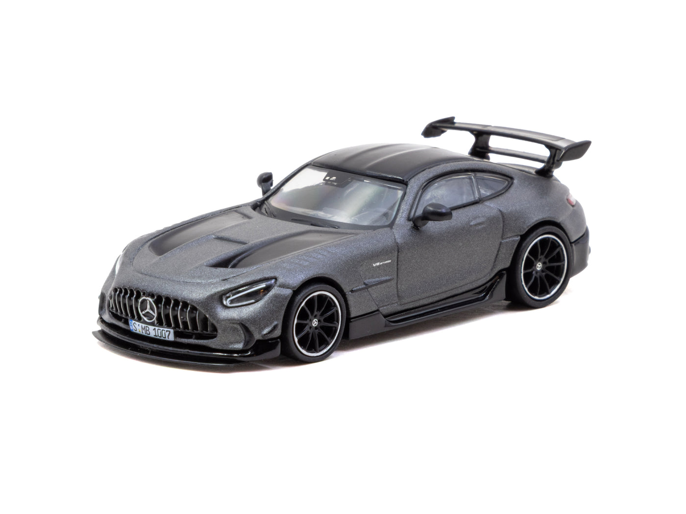 Коллекционная машинка Tarmac Works 1:64 Mercedes-Benz AMG GT Black Series Grey