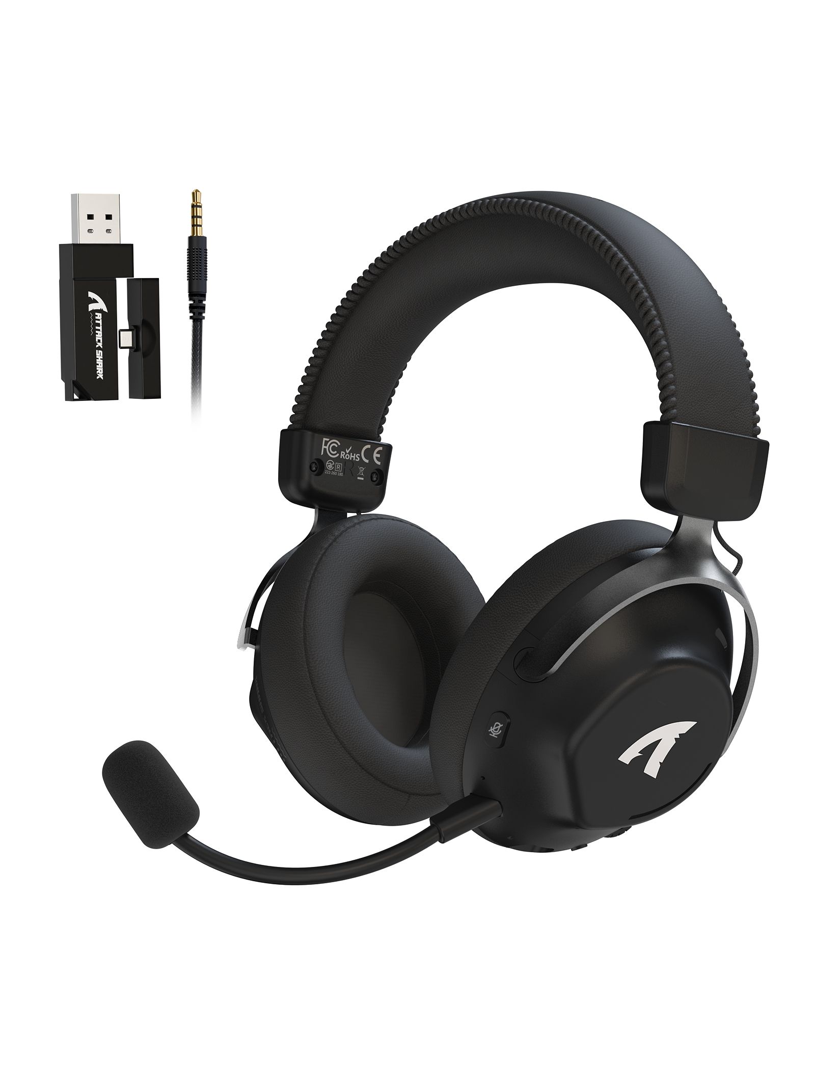 ATTACK SHARK Наушники с микрофоном 1More ComfoBuds, Bluetooth, 3.5 мм, черный