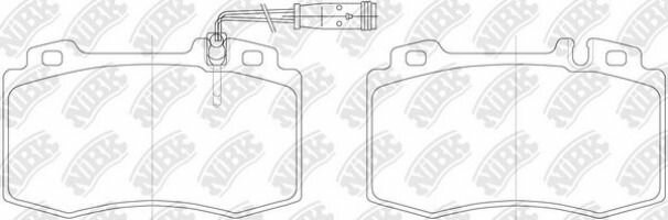 Колодки тормозные дисковые NIBK PN0196W для MERCEDES-BENZ
