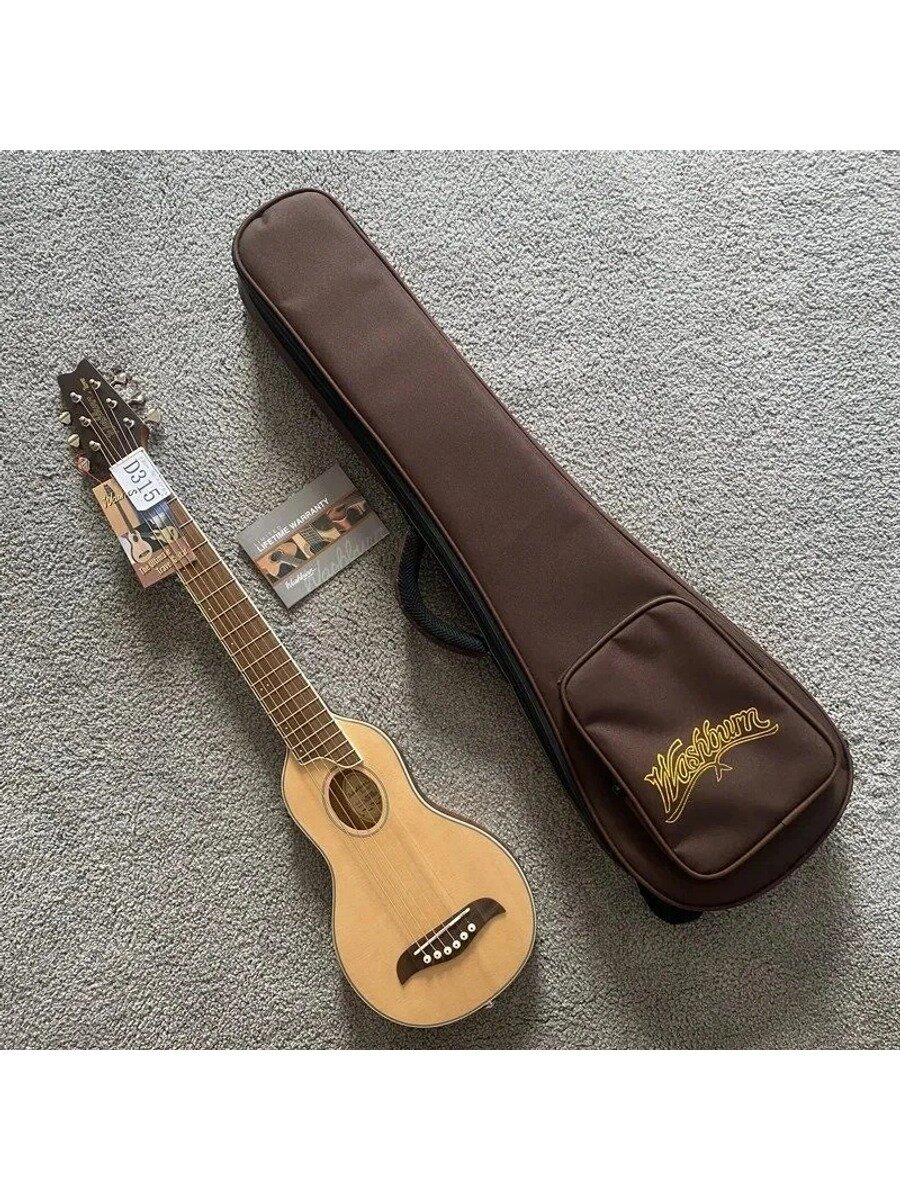 Одноплатная дорожная деревянная гитара Washburn 34inch Yunshun Wood, основная модель серии