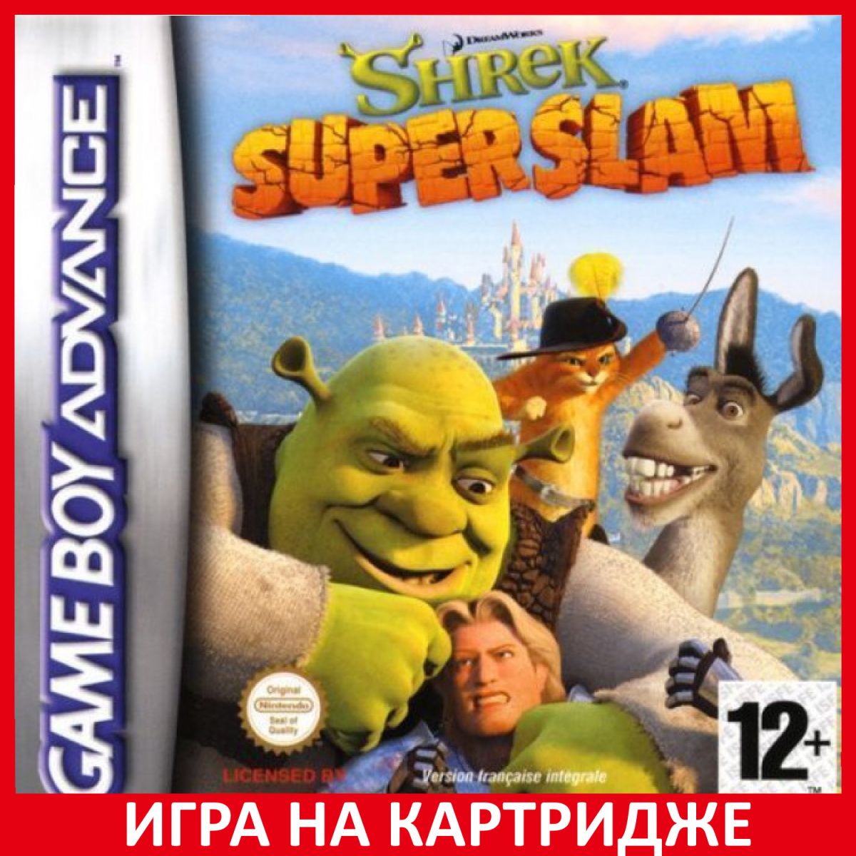 Игра Shrek Super Slam Русская Версия GBA Картридж на Nintendo game boy advance