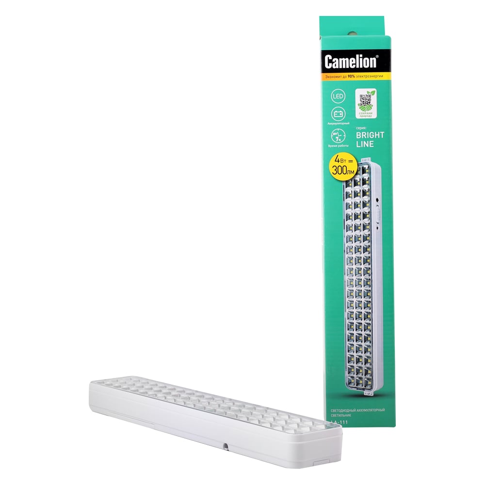 Светильник Camelion LA-111 LED аккумуляторный Li-ion 220В 12914