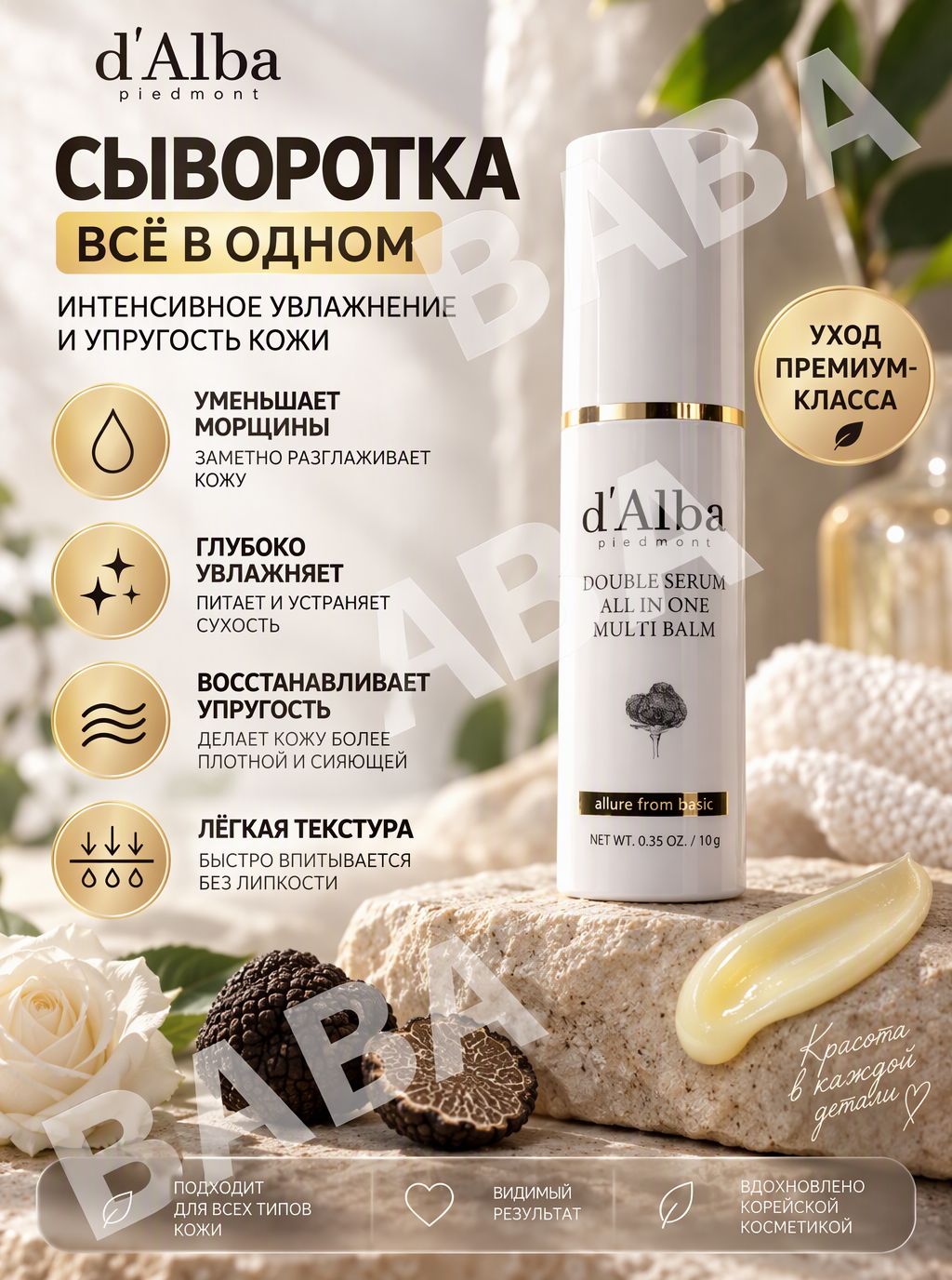 DAlba Стик-бальзам для борьбы с морщинами Double Serum All In One Multi Balm
