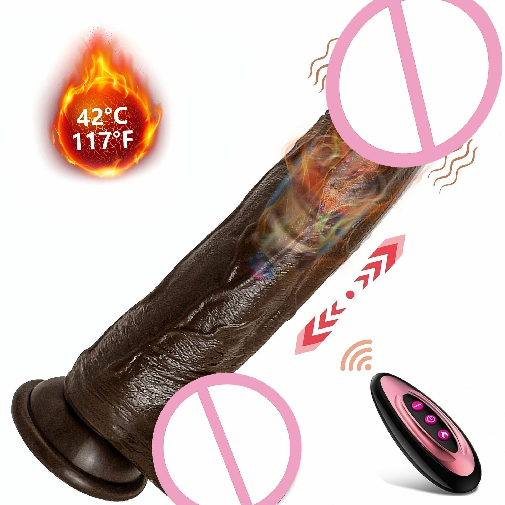 Proman Roman Emperor Liquid Silicone Fake Penis Wireless APP Control Automatic Thrusting Vibrator Adult Sex Toy