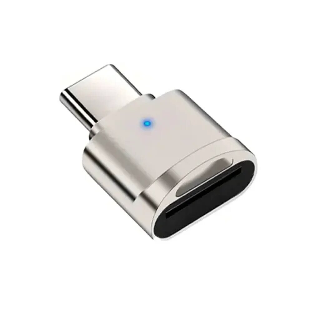 Кардридер USB C с SD слотом, Серый
