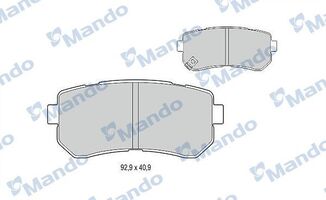 Колодки Зад. hyundai Ix35 (2010-), I30 (Fd) (-2011)/Kia Sportage (Sl) (Mando MBF015219)