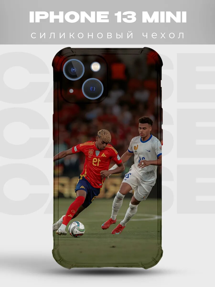 Чехол на iPhone 13 Mini футбол спорт мяч поле