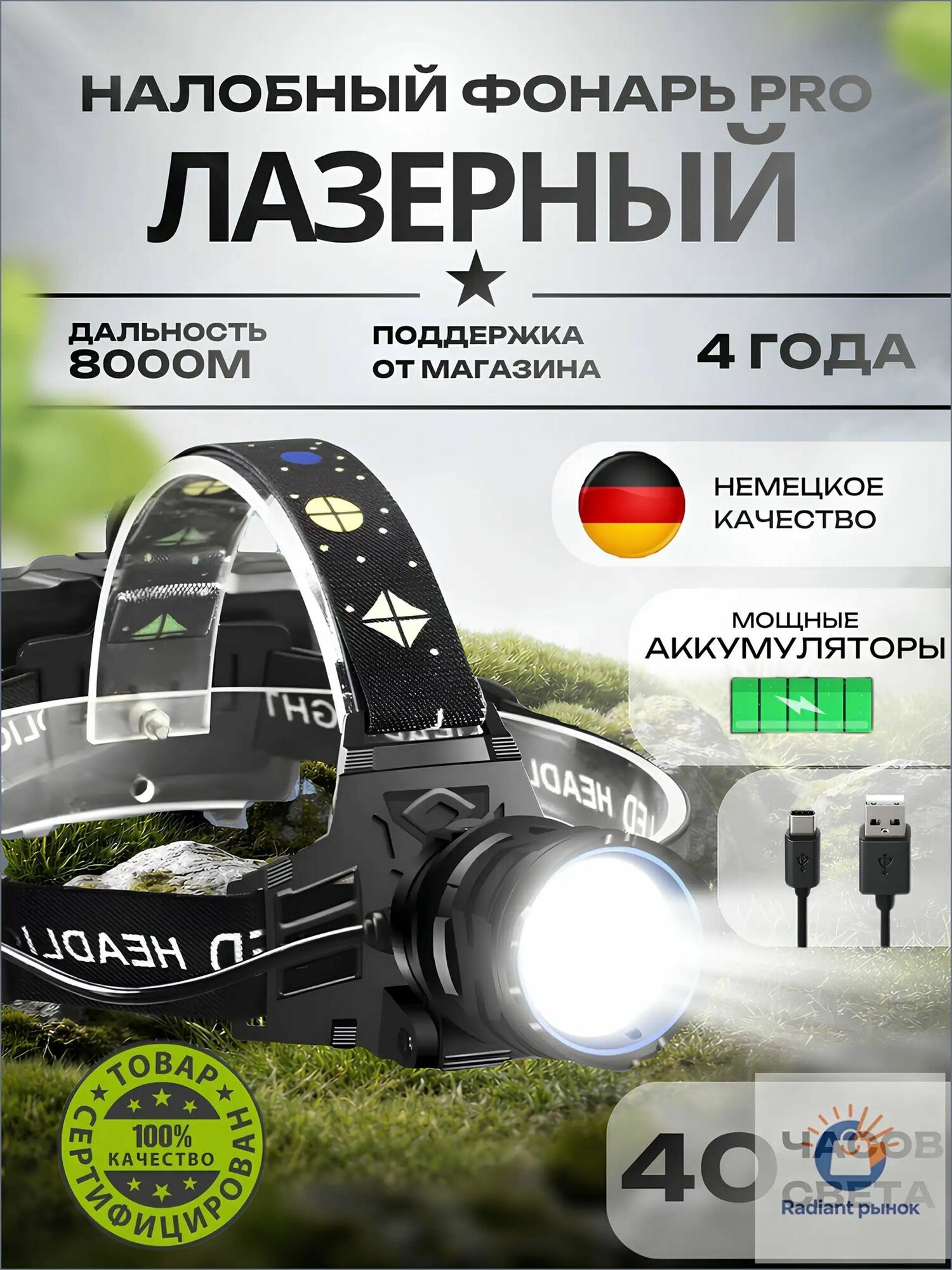 Osman Star Налобный фонарь