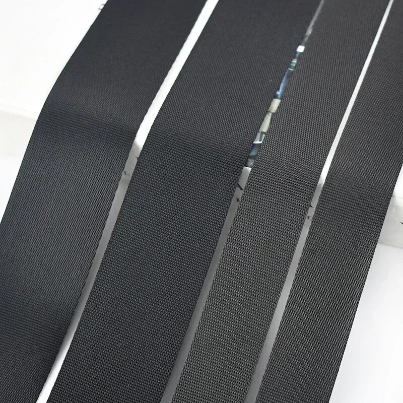 Нейлоновый ремешок Meetee 38mm черный 10 м