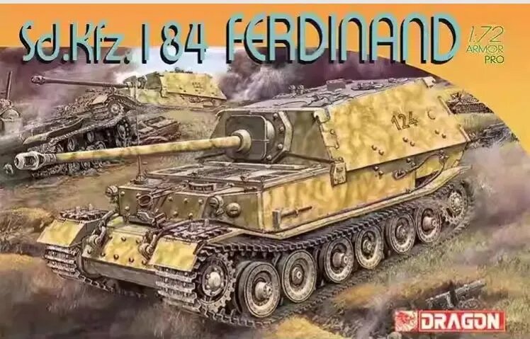 Сборная модель танка Sd. Kfz.184 FERDINAND KURSK 1943 6726, масштаб 1/72