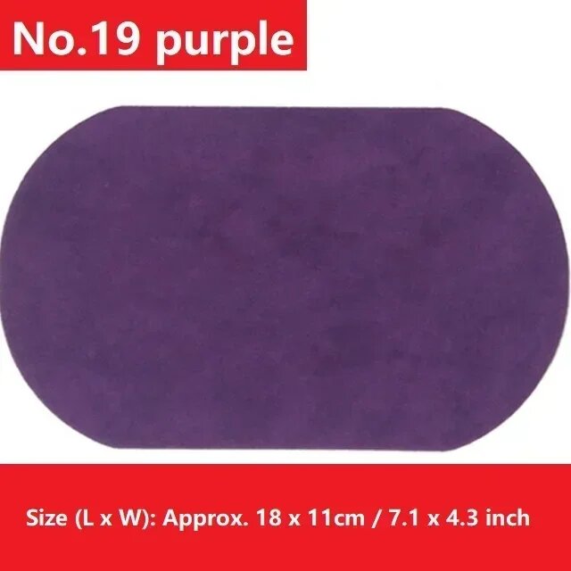 Замшевые нашивки-аппликации для заплаток 18x11 см Фиолетовый, N.19 purple