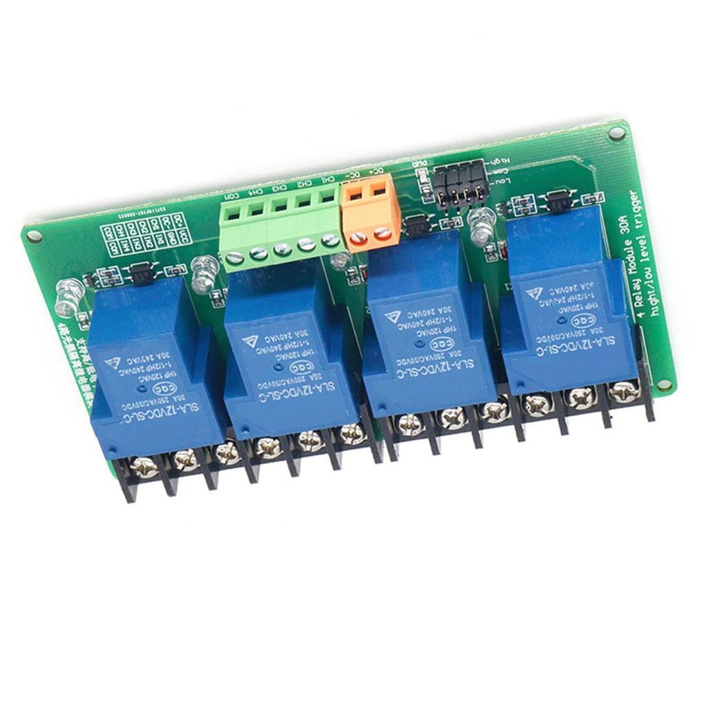 4-канальный релейный модуль для ПЛК, 30В DC / 250В AC, 12V