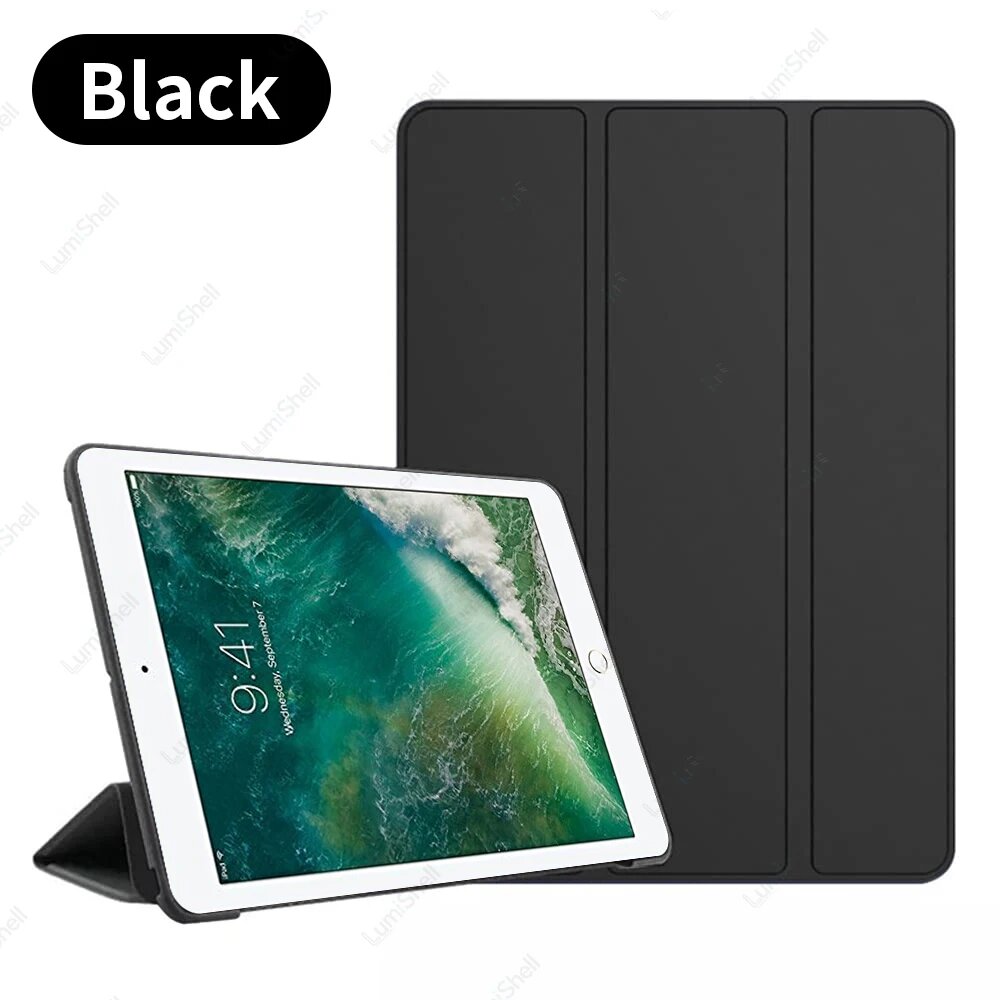 Чехол-книжка Trifold для iPad 5-6 поколения 9,7 дюймов Черный, Black