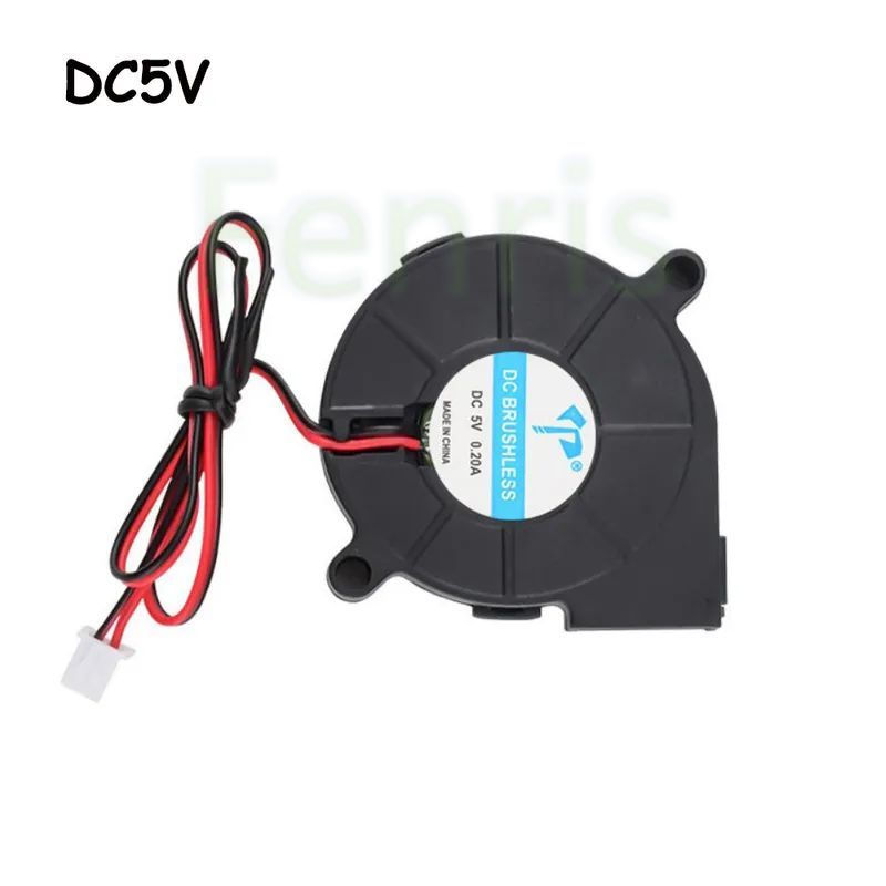 Миниатюрный центробежный вентилятор DC Turbo Blower, 5V, 4000 об/мин, 33.7 дБ, 30000 ч