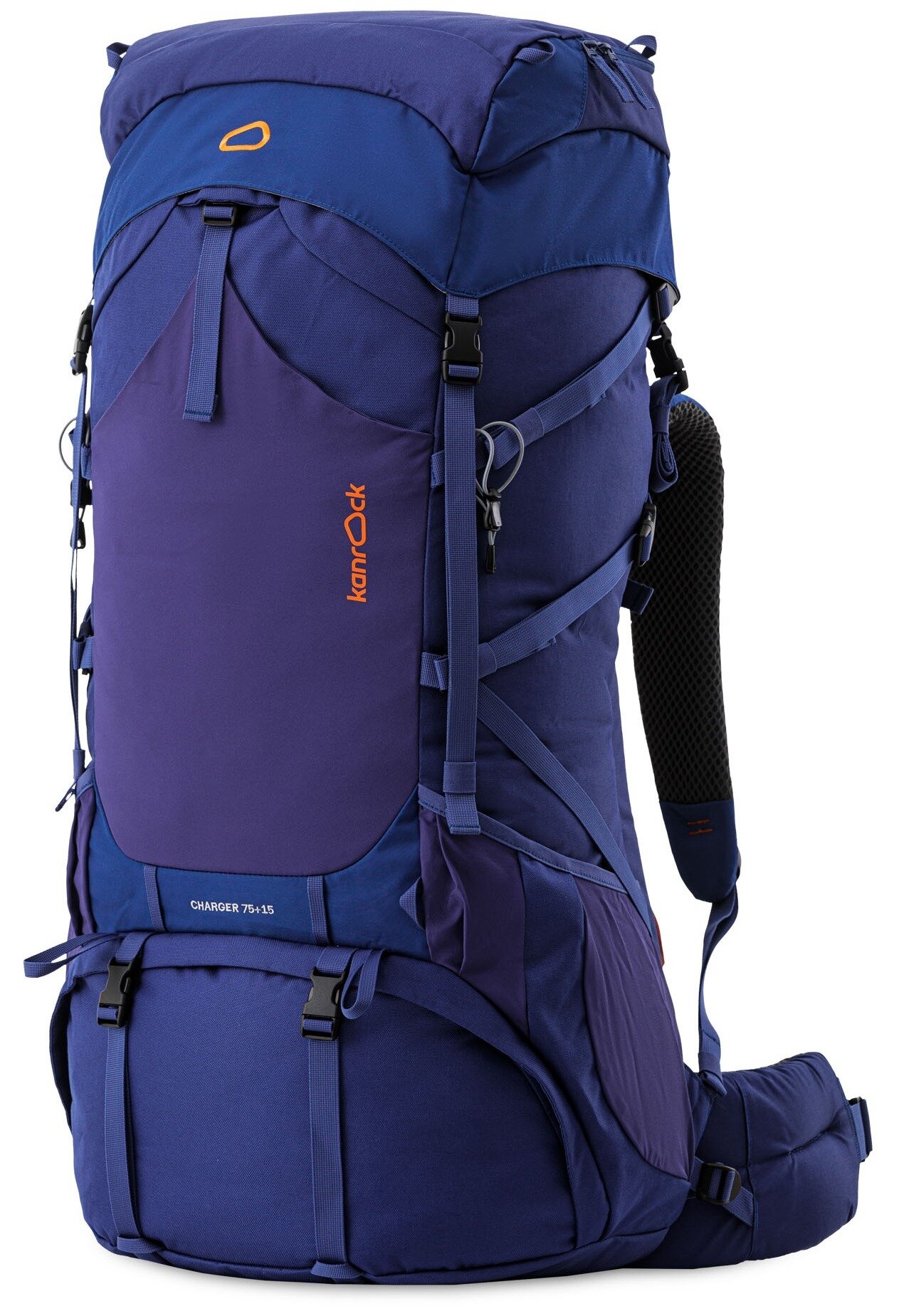 Рюкзак Kanrock Charger 75+15 Deep Blue/Blue туристический 90л.