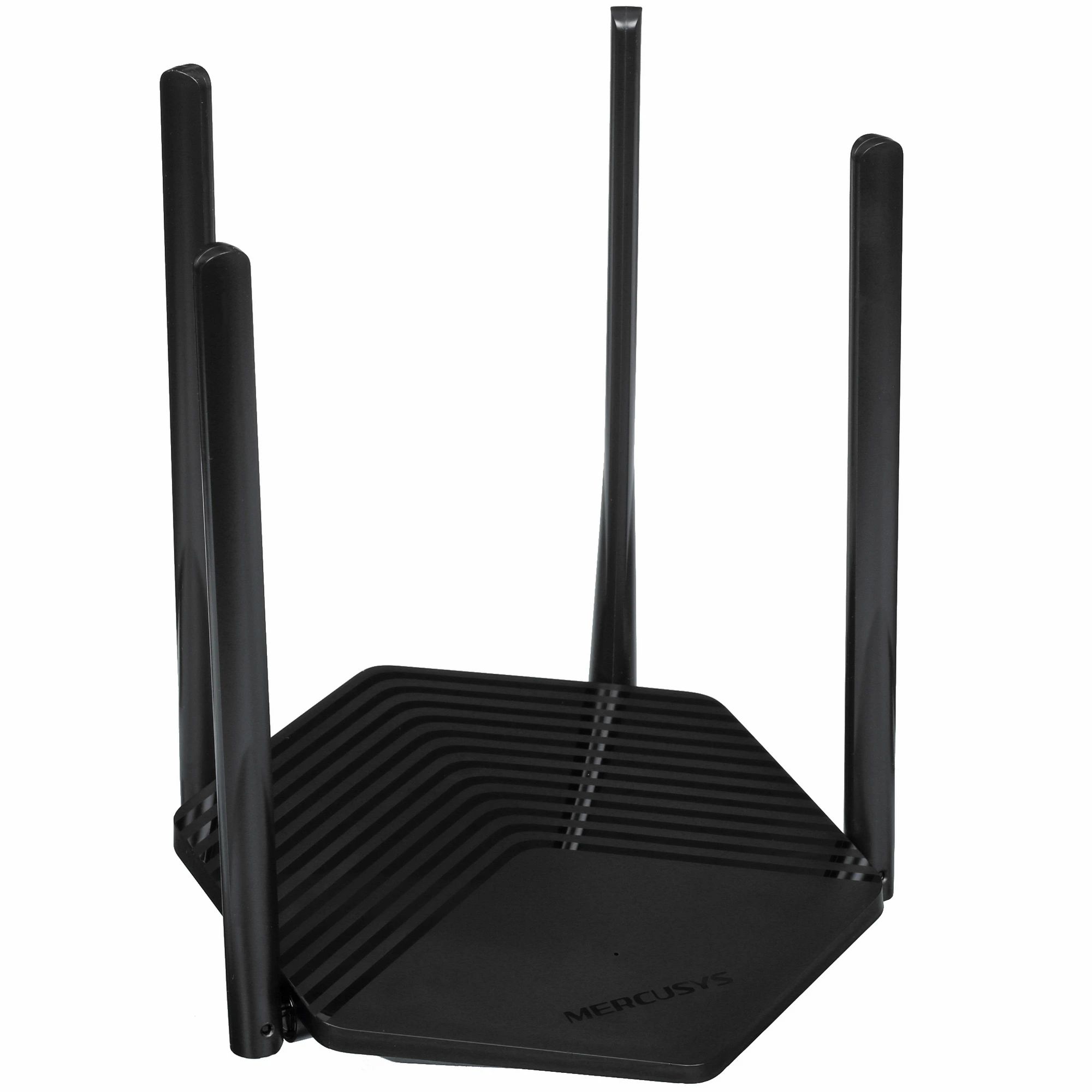 Роутер Mercusys MR60X, Wi-Fi 6 802.11ax 1500Мбит/с, 2.4+5ГГц, 1xGbWAN, 2xGbLAN чёрный