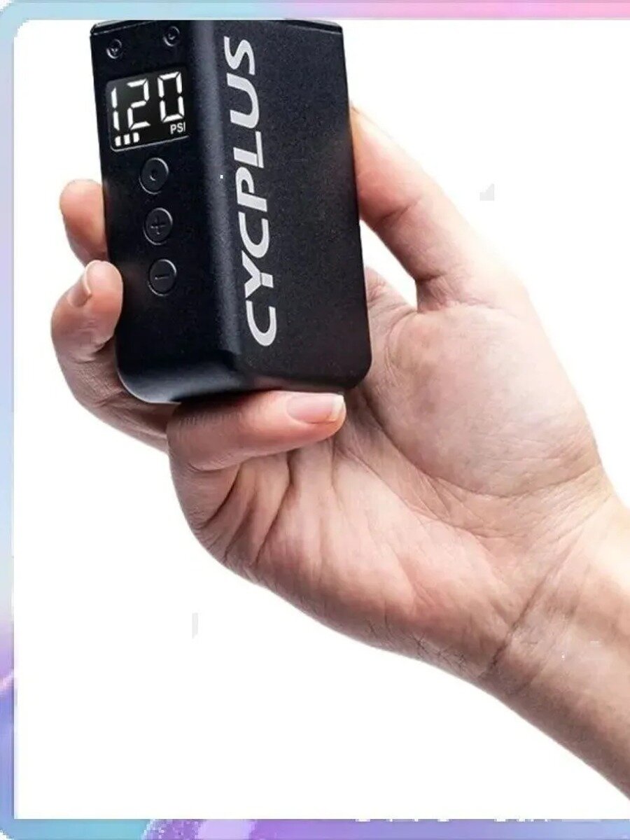 Эксклюзивный насос Cycplus CUBE AS2 PRO MAX с емкостью 600мАч на 120PSI, компактный при массе 205 г