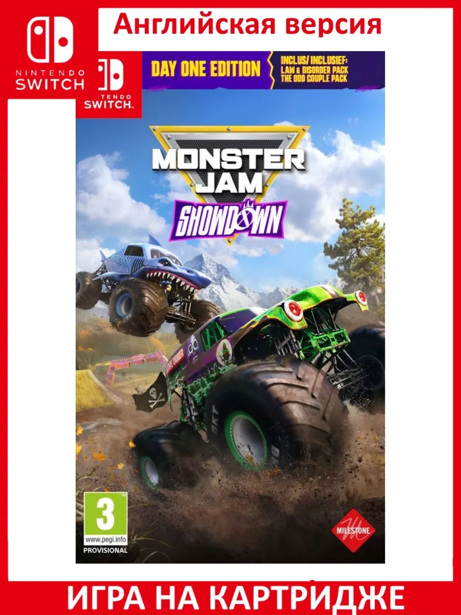 Monster Jam ShowDown Day One Edition (Nintendo Switch, английский язык)