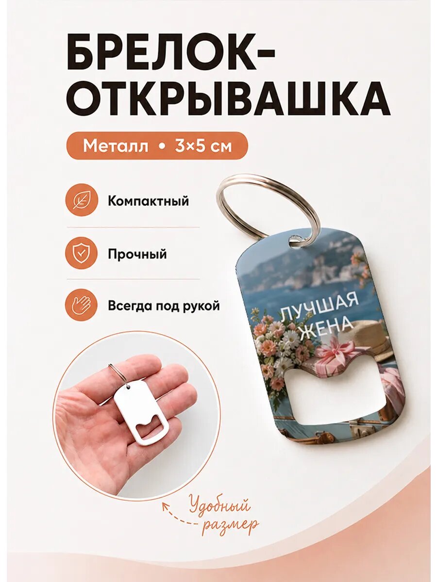 Брелок открывашка "Чемодан с Цветами"