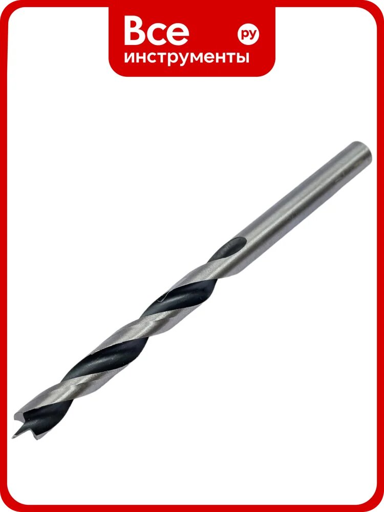 Сверло по дереву 7.0x107/67 мм, CrV H-Tools 3010-1070