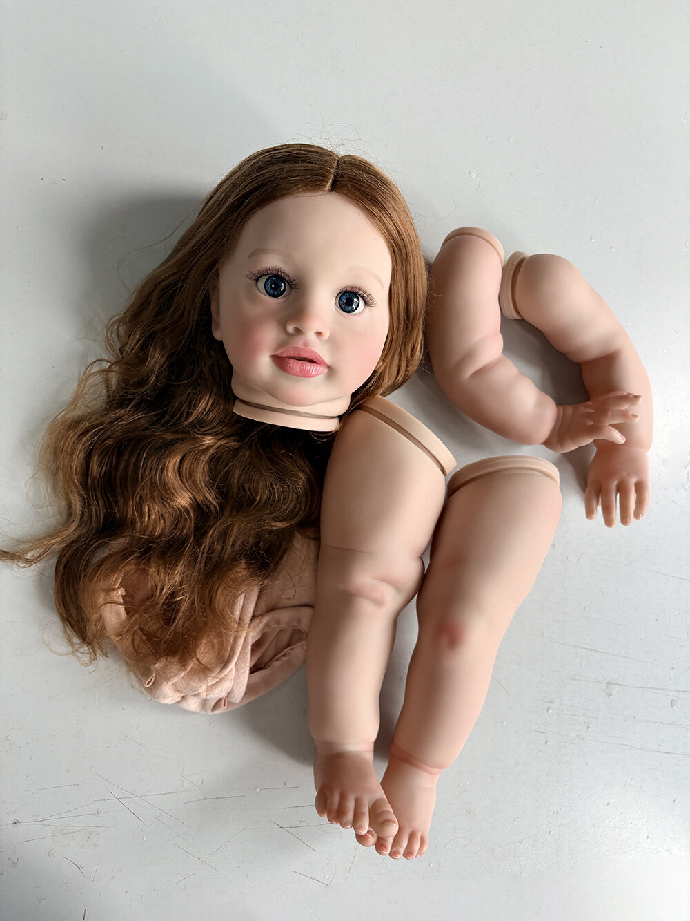 26 дюйма 66 см Reborn Kit Pippa, набор для создания кукол-реборн, синие глаза