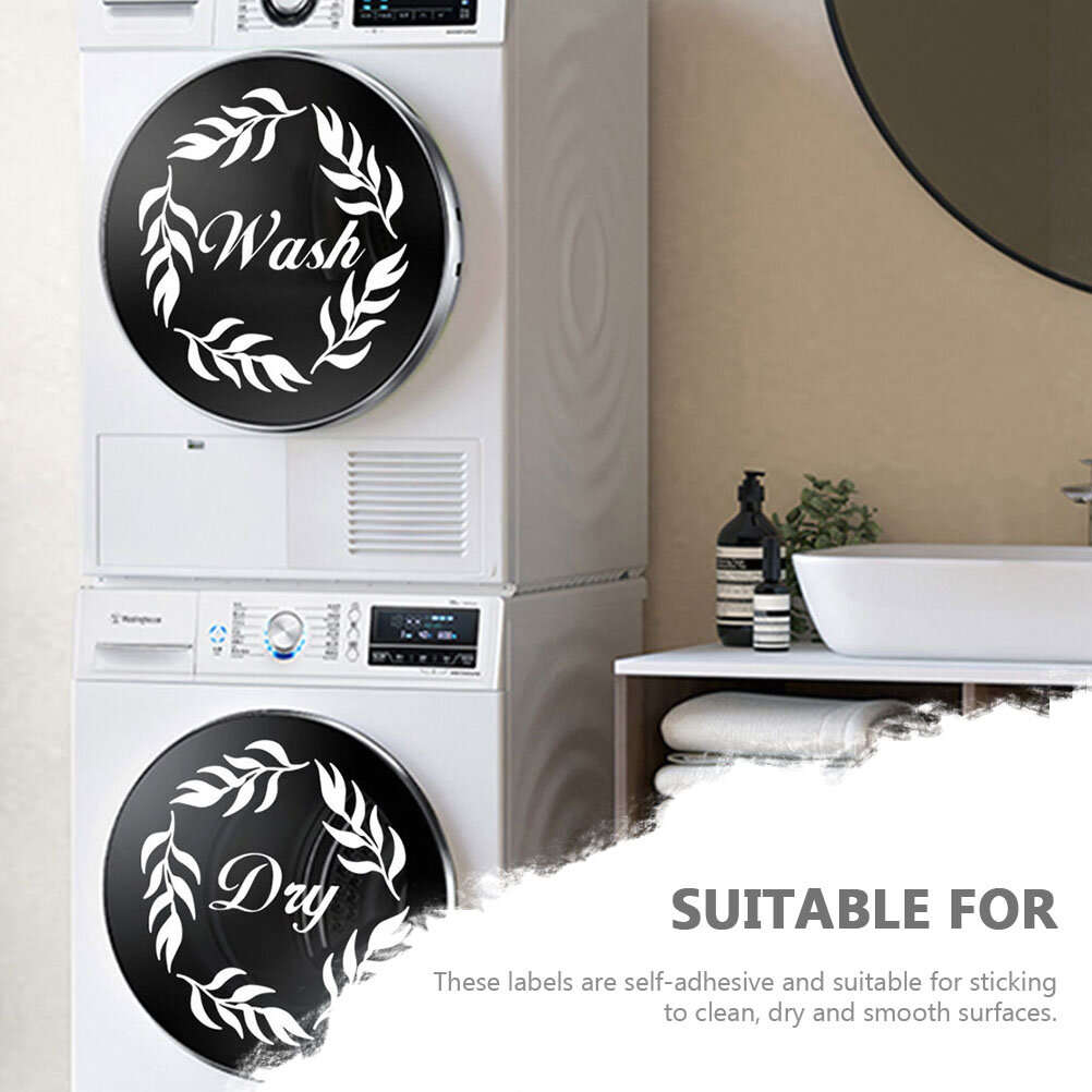 2 Наклейки Для Стиральной Машины Декоративные Stickers 58X30Cm