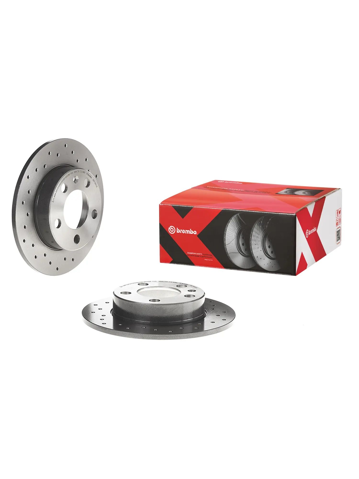 Диск тормозной сплошной задний BREMBO (08.7165.1X) Xtra Xtra