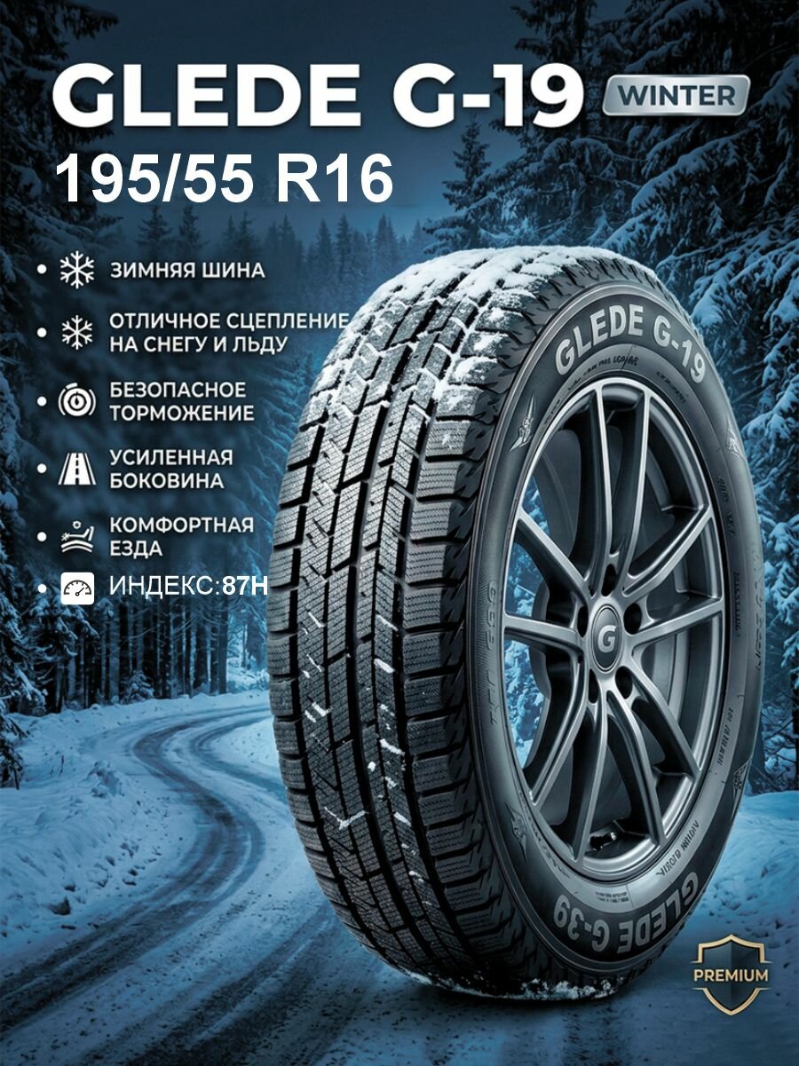 Зимние шины GLEDE G-39, 245/45 R19, нешипованные, бескамерные