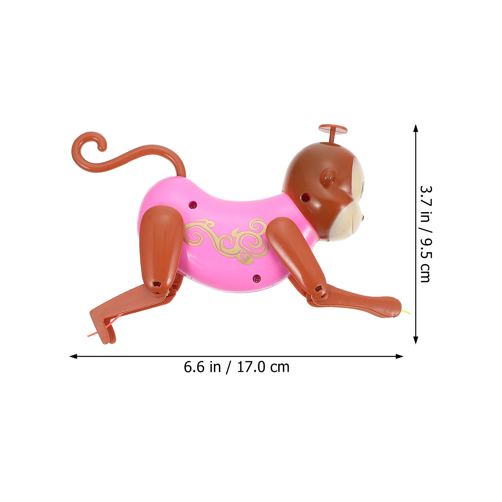 Игрушка Для Детей Обезьяна На Верёвке С Звуком Игровой Набор 17X9.5X4Cm