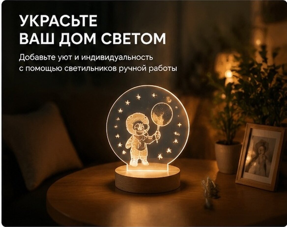 5 Штук Пластина Для Ночника Из Акрила Модная Панель Для Светодиодов Diy Декоративная Подсветка 13.50X12.00X6.60Cm