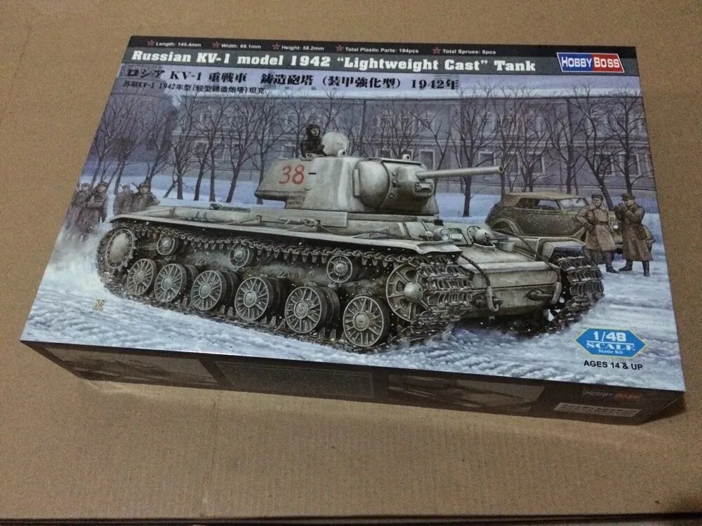 HOBBYBOSS 84814 1/48 Русский танк КВ-1 "Lightweight Cast" образца 1942 года Танки
