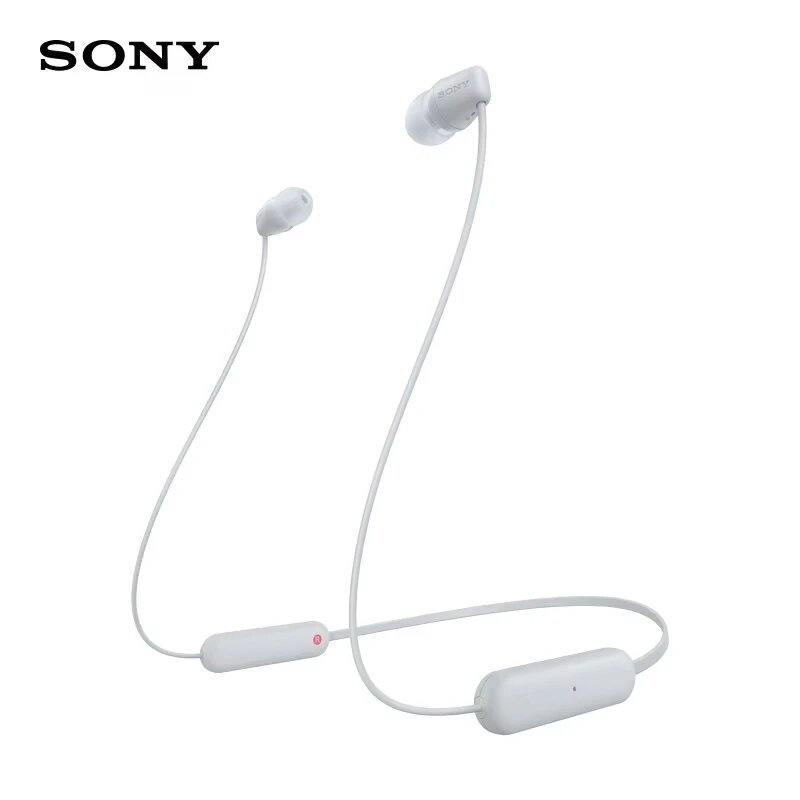 SONY WI-C100 Белые беспроводные наушники