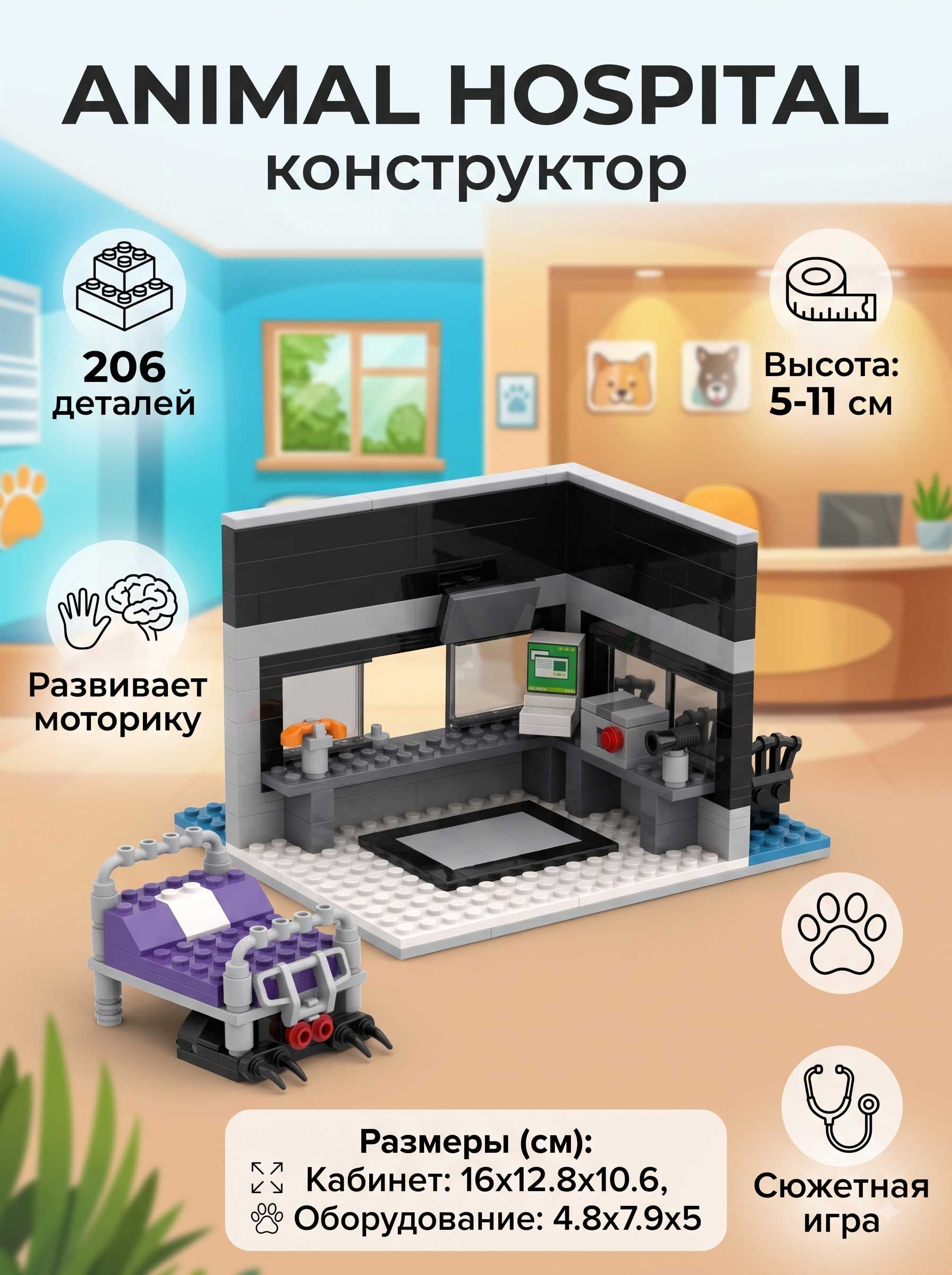 Конструктор Больница для животных (Animal Hospital Anomaly),