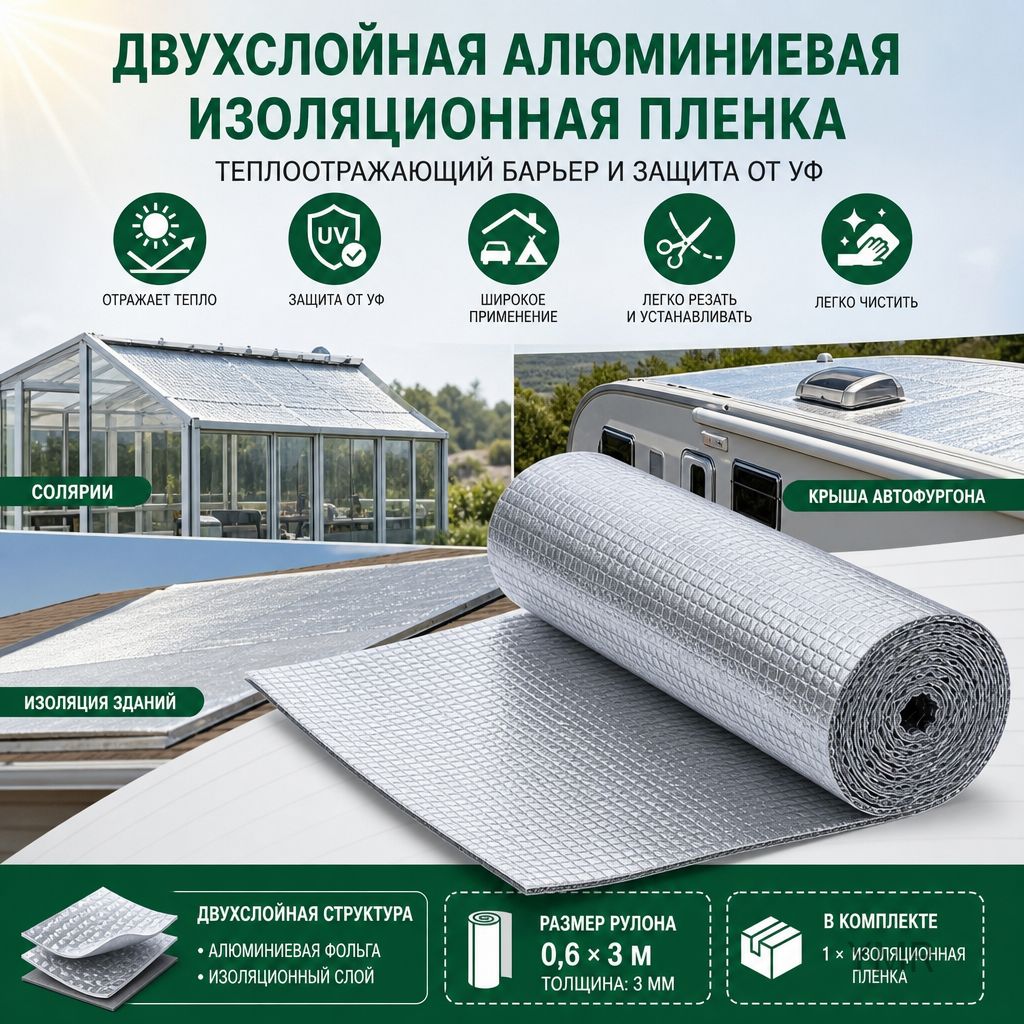 Теплоизоляция автомобильная, 1 шт, Артикул: 5527429898, Материал: Фольга