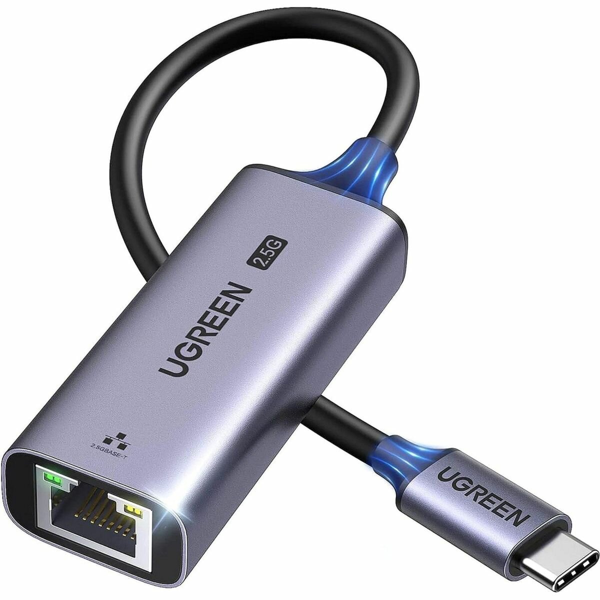 Сетевой адаптер UGREEN CM648 (25052) USB-C 3.1 to RJ45 2.5G серый (2162588)