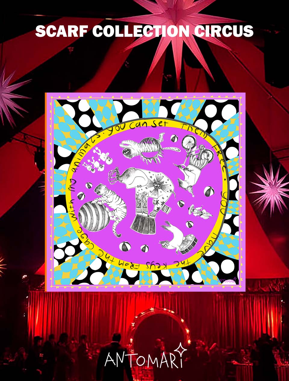 Платок Circus для женщин