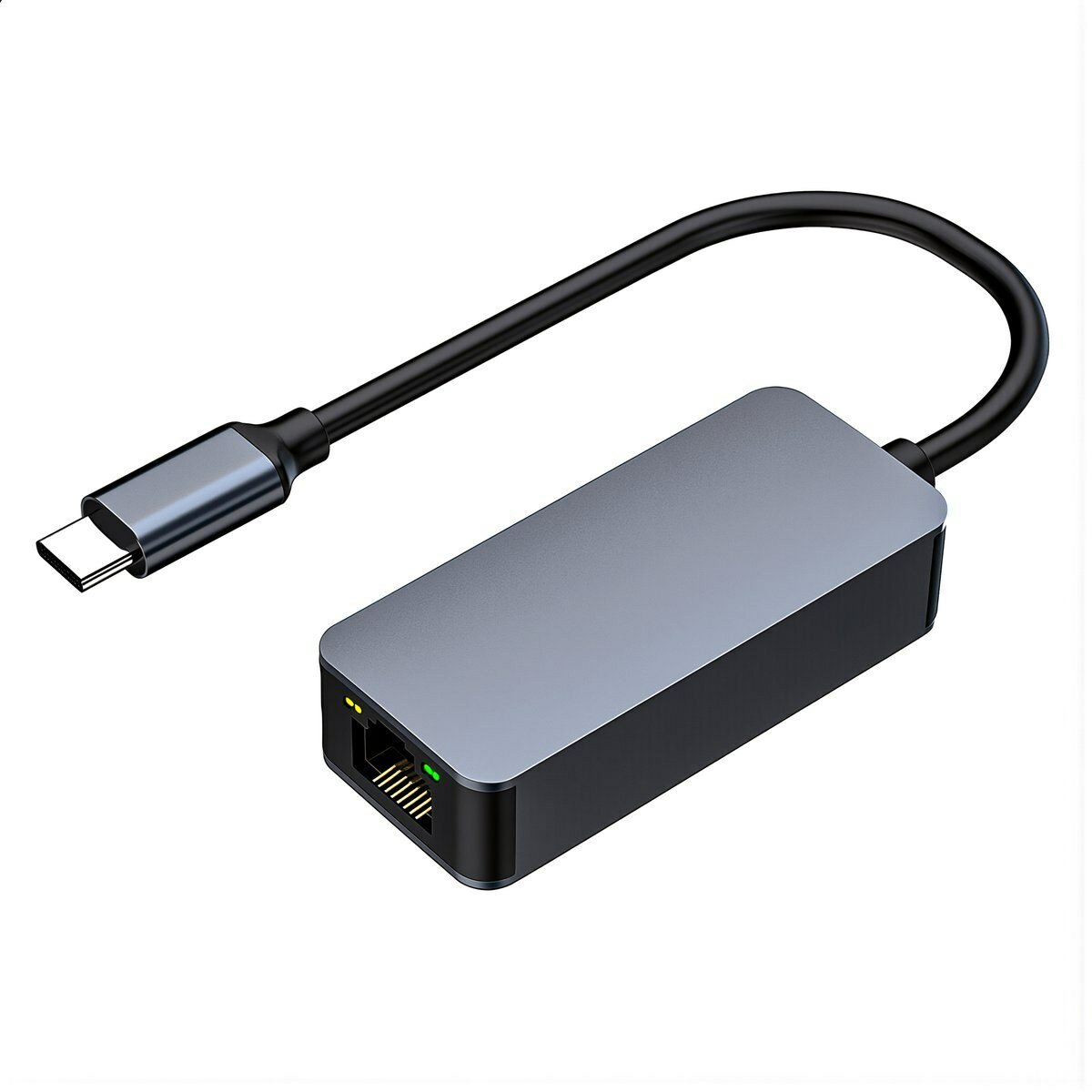 Для геймеров и редактирования видео USB 3.0 адаптер сети 2500 Мбит карта с портом RJ45 высокая стабильность подключения, Type-C → 2.5 Гбит/с
