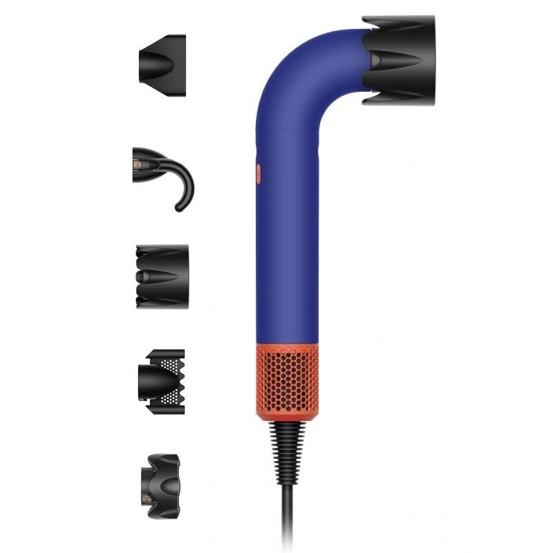 Фен Dyson Supersonic R Pro HD18, Барвинковый синий/Топазово-оранжевый