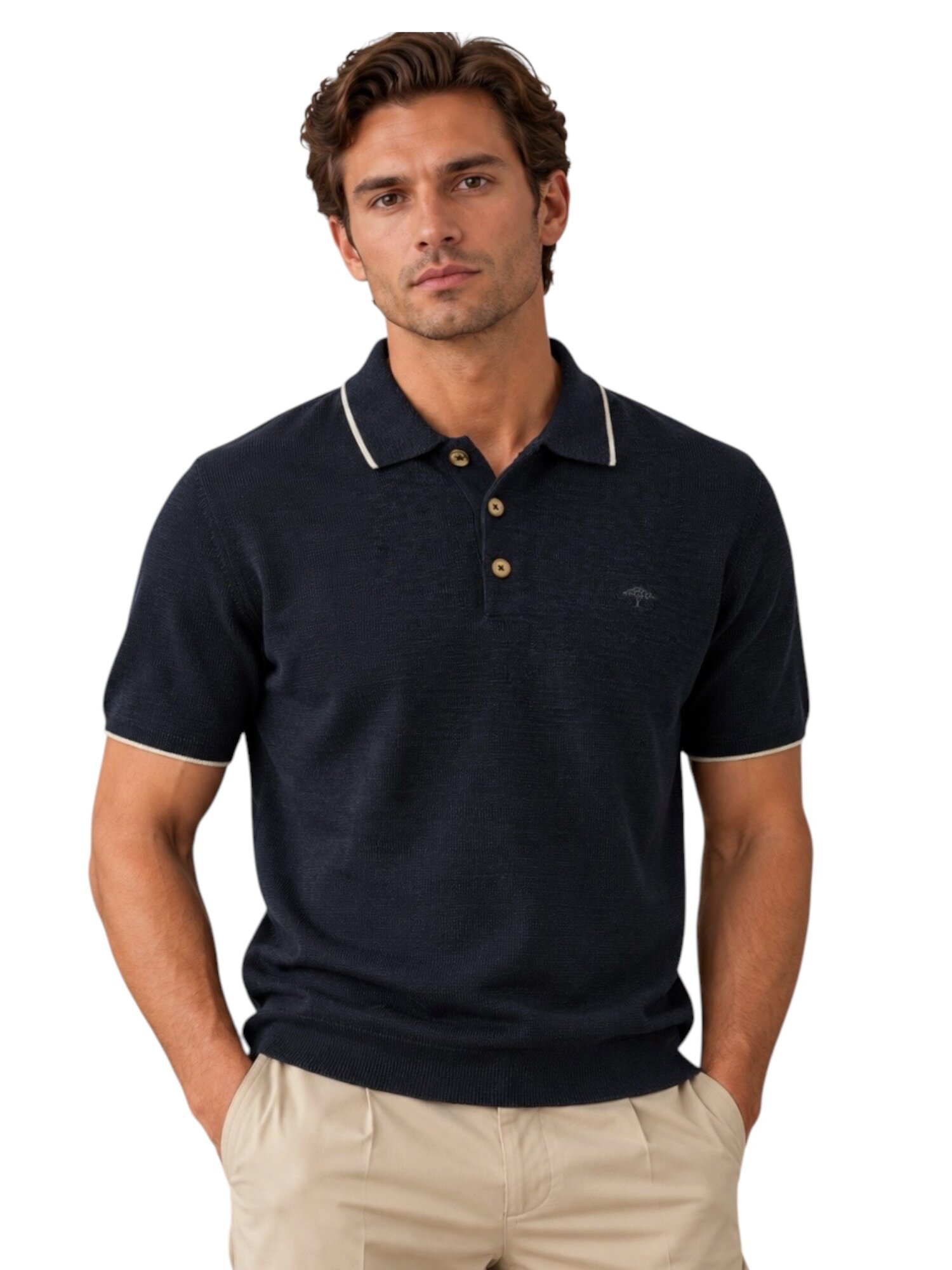Поло Casual linen look (FYNCH-HATTON)