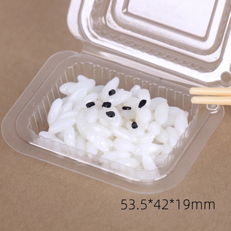 Миниатюрная коробка для фаст-фуда MYPANDA для кукольного домика Белый, A6