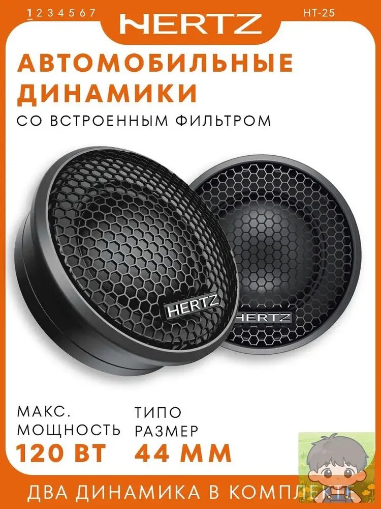 Колонки автомобильные, 5 см (2 дюйм.)