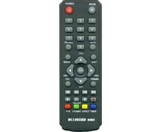 Пульт DC1002HD mini DVB-T2 для эфирных ресиверов D-COLOR