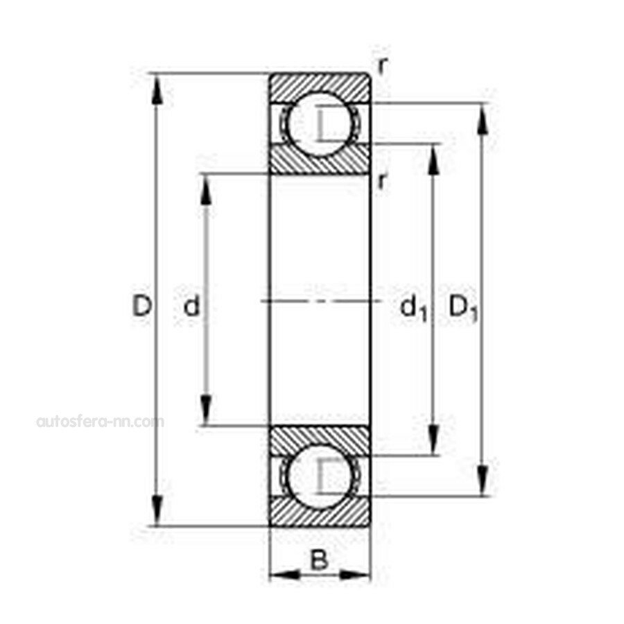 NSK 6808 6808 Подшипник 6808