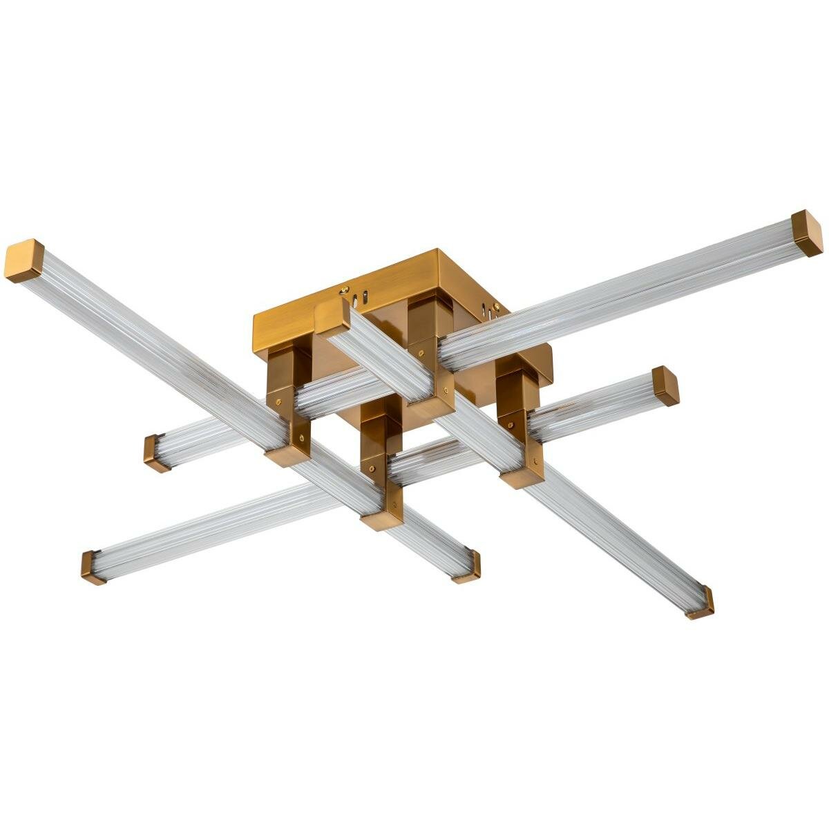 Накладная люстра Stilfort Quadro 4010/05/04C, LED 60 Вт, бронзовый/прозрачный