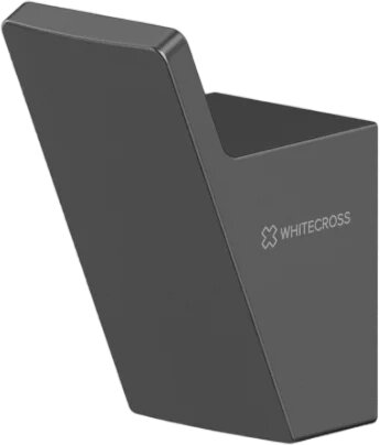 Крючок WHITECROSS Cubo CU2415GM латунный, вороненая сталь, вешалка для полотенец в ванную, на шурупах