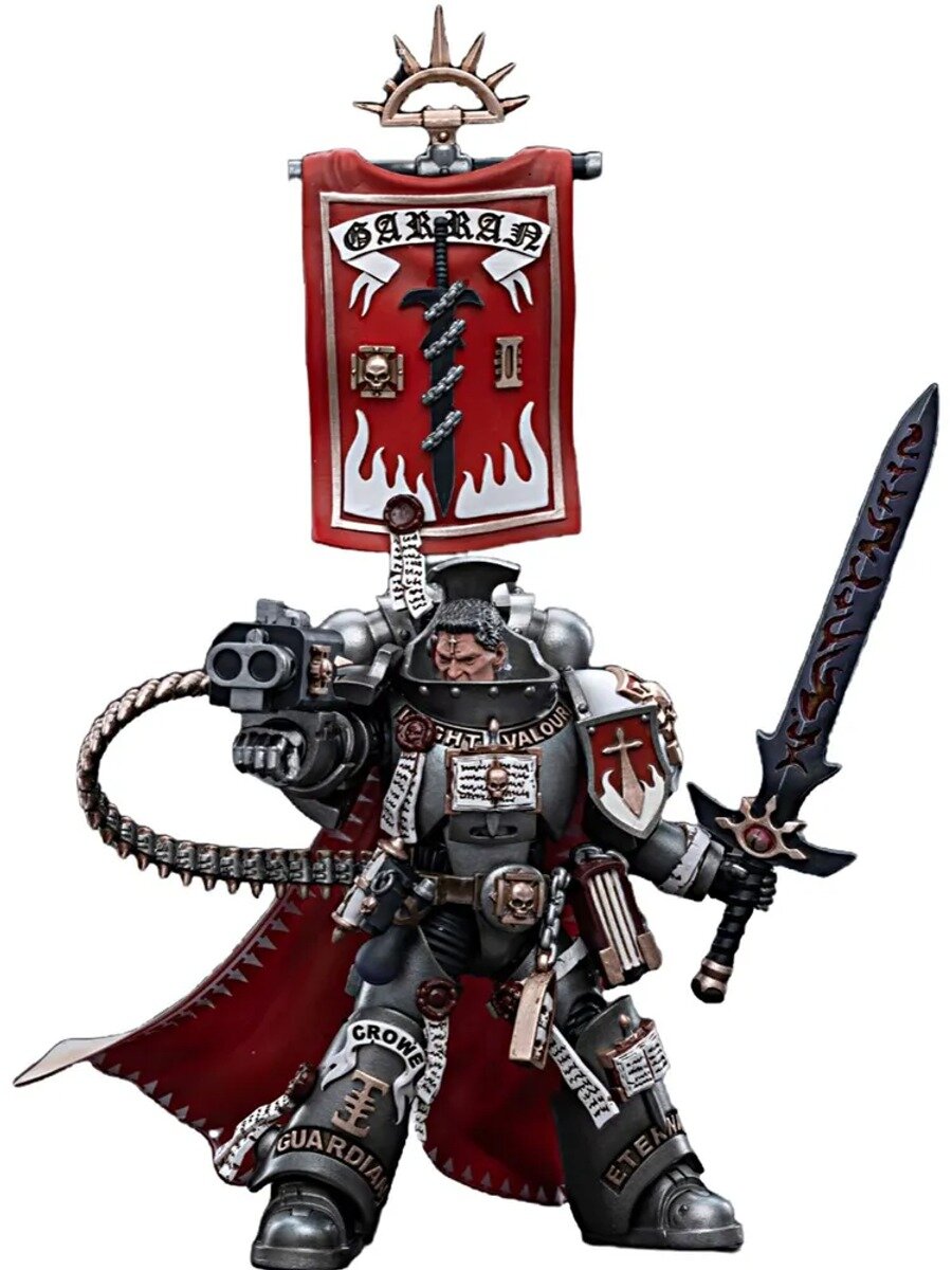 Коллекционная фигурка JOYTOY Warhammer 40k Grey Knights Кастеллан Кроу масштаб 1:18